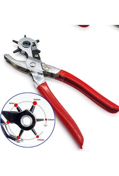 Turkish A2Z Kemer Delme Pensesi Kemer Delik Açma Aleti 6 Başlıklı Turkish A2Z Kemer Delme Pensesi Kemer Delik Açma Aleti 6 Başlıklı