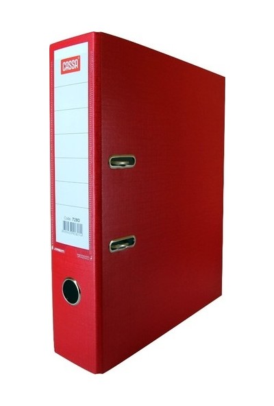 Cassa Geniş Plastik Klasör Kırmızı 5'li