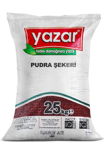 Yazar Pudra Şekeri 25 kg