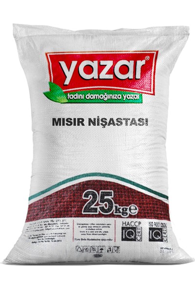 Yazar Mısır Nişastası 25 kg