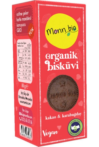Monn Bio Karabuğdaylı Pancarlı Kekikli Kraker - 80 gr Monn Bio Karabuğdaylı Pancarlı Kekikli Kraker - 80 gr