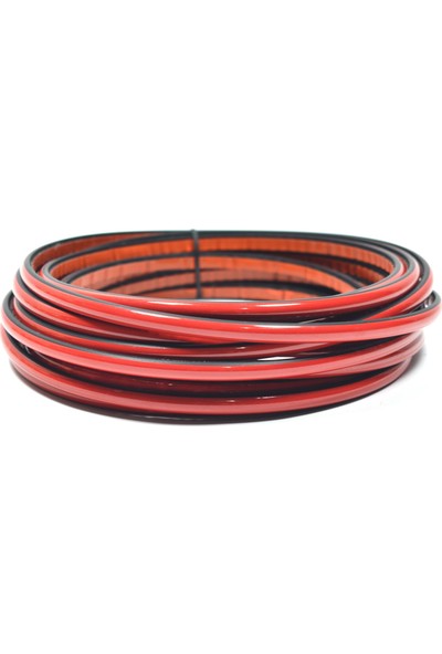 Trend Garaj Kırmızı Yapışkanlı Nikelaj Tampon Panjur Şeridi 5 mm 3 Metre