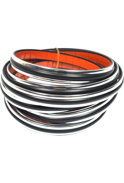 Trend Garaj Krom-Siyah Yapışkanlı Nikelaj Tampon Panjur Şeridi 16 mm 5 Metre Trend Garaj Krom-Siyah Yapışkanlı Nikelaj Tampon Panjur Şeridi 16 mm 5 Metre