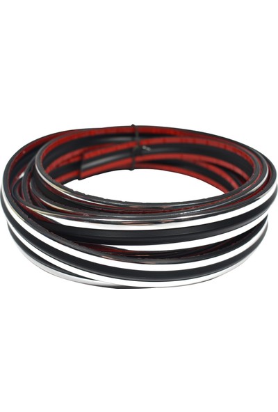 Trend Garaj Krom-Siyah Yapışkanlı Nikelaj Tampon Panjur Şeridi 18 mm 3 Metre Trend Garaj Krom-Siyah Yapışkanlı Nikelaj Tampon Panjur Şeridi 18 mm 3 Metre