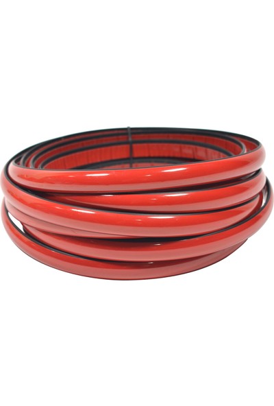 Trend Garaj Kırmızı Yapışkanlı Nikelaj Tampon Panjur Şeridi 12 mm 3 Metre