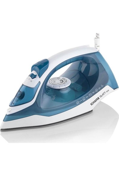 Schafer Glatt Eco Buharlı Ütü 2 Parça Mavi
