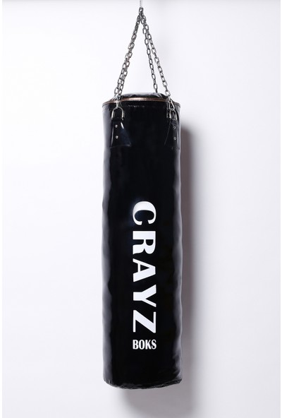 Crayz 100X30 cm Içi Dolu Kolonlu Boks Kum Torbası + Tavan Askı Aparatı Crayz 100X30 cm Içi Dolu Kolonlu Boks Kum Torbası + Tavan Askı Aparatı