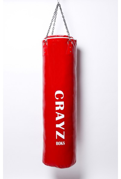 Crayz 120X35 cm Içi Dolu Kolonlu Boks Kum Torbası + Tavan Askı Aparatı Crayz 120X35 cm Içi Dolu Kolonlu Boks Kum Torbası + Tavan Askı Aparatı