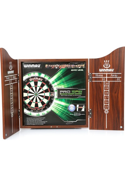 Winmau Pro Sfb Profesyonel Dart Seti (Dart Board, 3 Adet Xtreme Ok, Kabin) Winmau Pro Sfb Profesyonel Dart Seti (Dart Board, 3 Adet Xtreme Ok, Kabin)