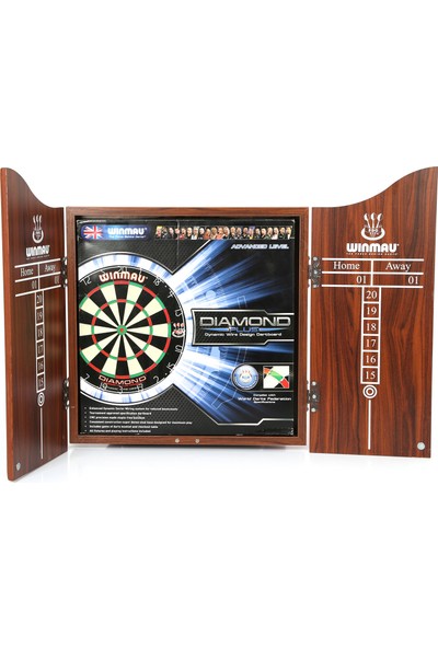 Winmau Diaomond Plus Profesyonel Dart Seti (Dart Board, 3 Adet Xtreme Ok, Kabin) Winmau Diaomond Plus Profesyonel Dart Seti (Dart Board, 3 Adet Xtreme Ok, Kabin)