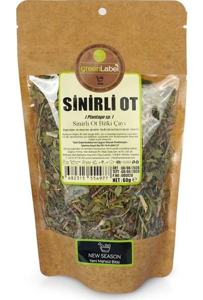 Green Label Sinirli Ot 60 gr Green Label Sinirli Ot 60 gr