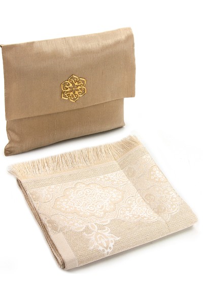 İhvan Tafta Seccade - Şantuk Keseli - Gold Renk