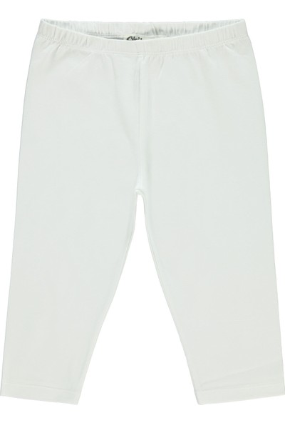 Civil Girls Kız Çocuk Kısa Tayt 6-9 Yaş Beyaz