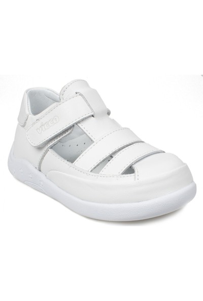 Vicco Daffy II Gladyatör Unisex İlk Adım Beyaz Günlük Ayakkabı