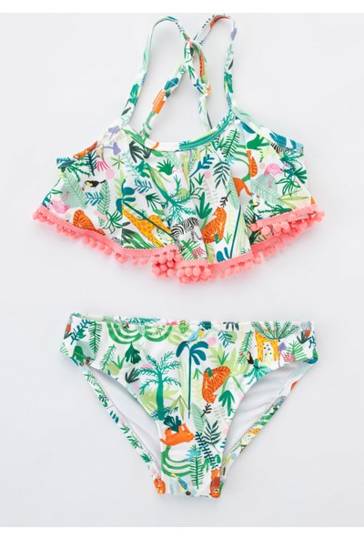 Penti Çok Renkli Kız Safari Bikini Set