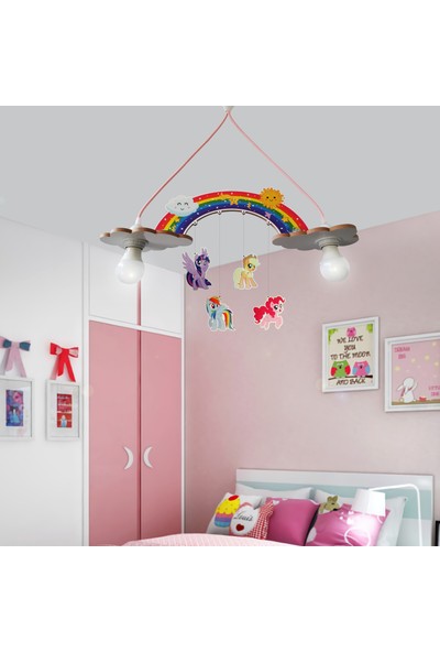 Arya Ahşap Pony Çocuk Odası Aydınlatma