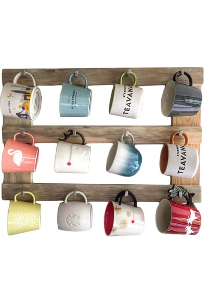 Hamira Masifhayat Masif Ahşap Bardaklık / Kupa Askısı Hamira Masifhayat Masif Ahşap Bardaklık / Kupa Askısı