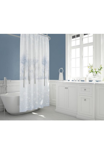 Tropik 8759 Model 110 x 200 cm Çift Kanat Banyo Duş Perdesi
