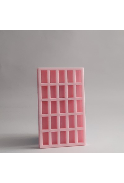 MinyatürEv Silikon Minyatür Düz Tuğla Kalıbı 2x1x1 cm 25'li
