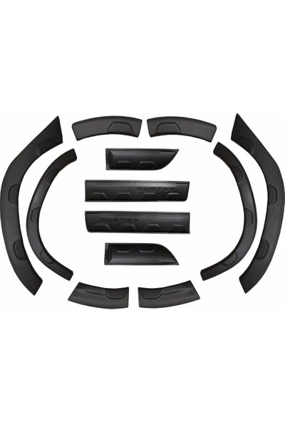 Blueoto Dacia Duster Kapı Koruma ve Çamurluk Kaplaması 2010-2017 Dodik Damalı 12 Parça Set Full Abs Plastik Blueoto Dacia Duster Kapı Koruma ve Çamurluk Kaplaması 2010-2017 Dodik Damalı 12 Parça Set Full Abs Plastik