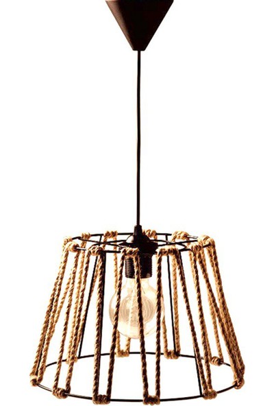 Menzir Halat Tekli Siyah Avize Menzir Halat Tekli Siyah Avize