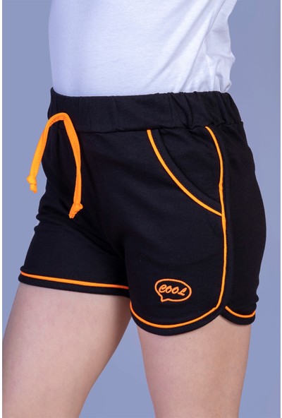 Toontoy Kids Kız Çocuk Cool Nakışlı Iki Yanı Cepli Şort Toontoy Kids Kız Çocuk Cool Nakışlı Iki Yanı Cepli Şort