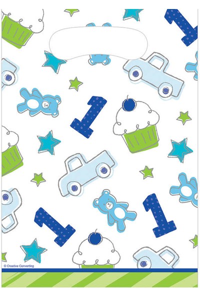 Parti Dünyası Ilk Yaş Partim Erkek Hediye Poşeti 8 Adet