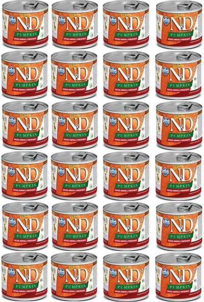 N&d Pumpkin Tavuklu Starter Puppy Mini Köpek Konservesi 140 gr 24 Adet N&d Pumpkin Tavuklu Starter Puppy Mini Köpek Konservesi 140 gr 24 Adet