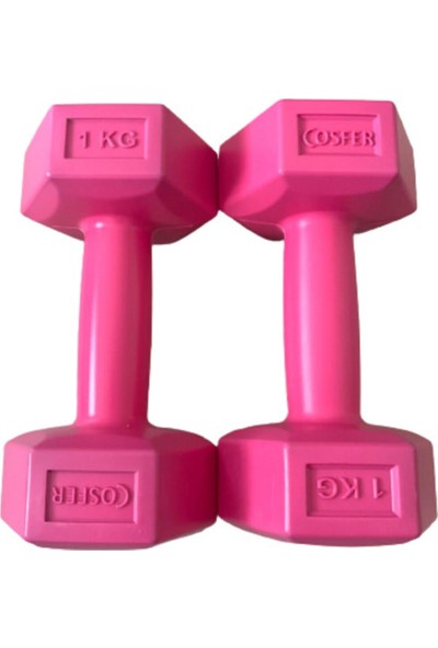Cosfer Dsport Pembe 1x1 Dumbell 2kg Cosfer Dsport Pembe 1x1 Dumbell 2kg
