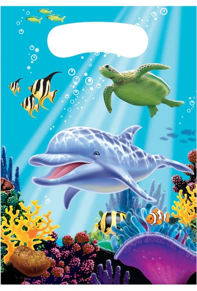 Parti Dünyası Okyanus Partisi Hediye Poşeti 8 Adet