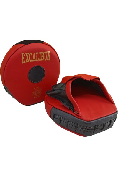 Excalibur Excalibur Mini Avuç Lapa Ellik Hakiki Deri Kırmızı Siyah Çift