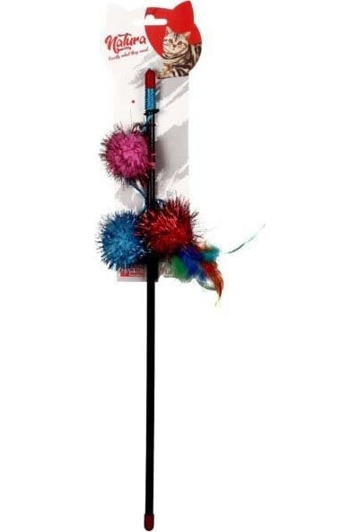 Natura PTC-034 Parlak Top Kedi Olta Oyuncağı 45 cm 3'lü Natura PTC-034 Parlak Top Kedi Olta Oyuncağı 45 cm 3'lü