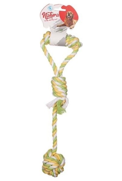 Natura PTH-001 Çekme Halat Toplu Köpek Oyuncağı 40 cm Natura PTH-001 Çekme Halat Toplu Köpek Oyuncağı 40 cm