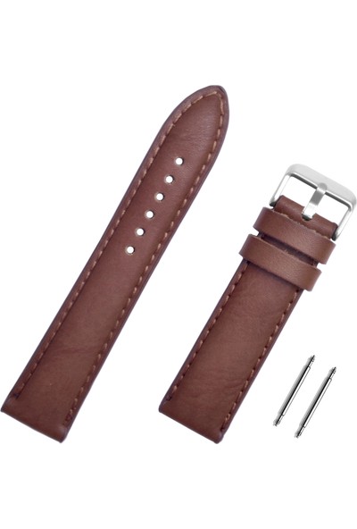 Saatse Kahverengi Saat Kordonu Kayış 18mm Saatse Kahverengi Saat Kordonu Kayış 18mm