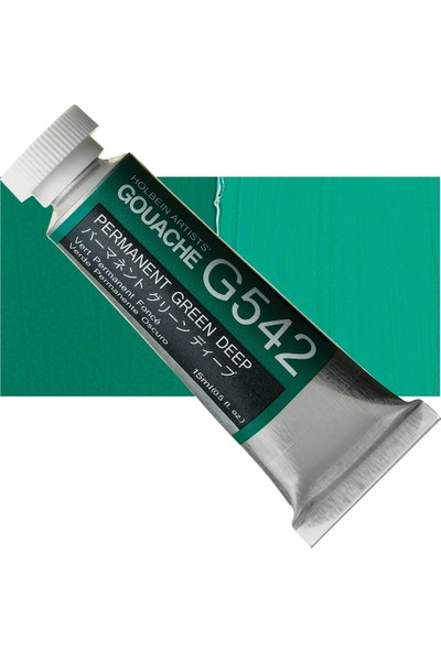 Holbein Artists Gouache 15 ml - Permanent Green Deep Holbein Artists Gouache 15 ml - Permanent Green Deep