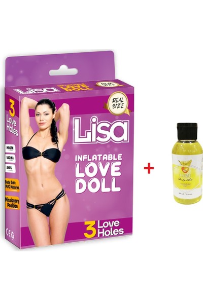 Erolife Lisa 3 Işlevli Şişme Bebek Kadın Manken + 100 ml Kaydırıcı Kayganlaştırıcı Jel Erolife Lisa 3 Işlevli Şişme Bebek Kadın Manken + 100 ml Kaydırıcı Kayganlaştırıcı Jel