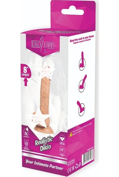 Erolife Ödüllü Ten Dokusunda 20 cm Gerçekçi Yumuşak Realistik Vantuzlu Dildo Penis Erolife Ödüllü Ten Dokusunda 20 cm Gerçekçi Yumuşak Realistik Vantuzlu Dildo Penis