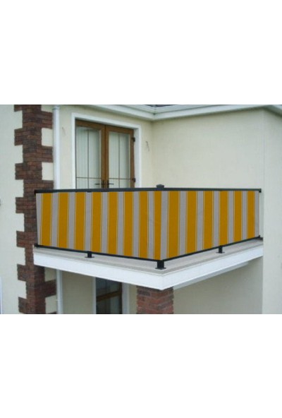Ceylan Home Balkon Demiri Perdesi Bağcıklı Sarı 500X80 Ceylan Home Balkon Demiri Perdesi Bağcıklı Sarı 500X80