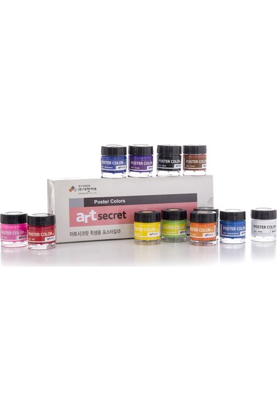 Art Secret Guaj Boya Seti 12 Renk x 10 ml Art Secret Guaj Boya Seti 12 Renk x 10 ml