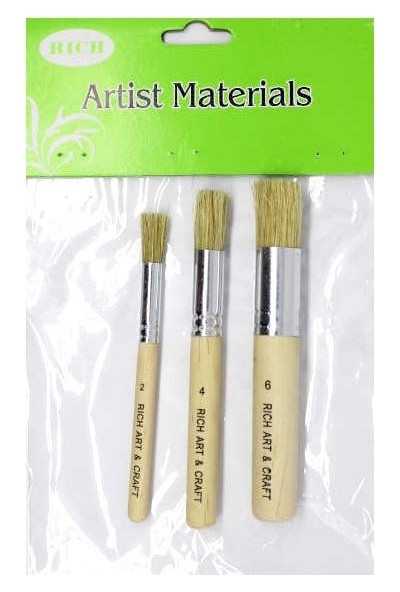 Rich Stencil Fırça Seti 3' Lü No.2-4-6 Rich Stencil Fırça Seti 3' Lü No.2-4-6