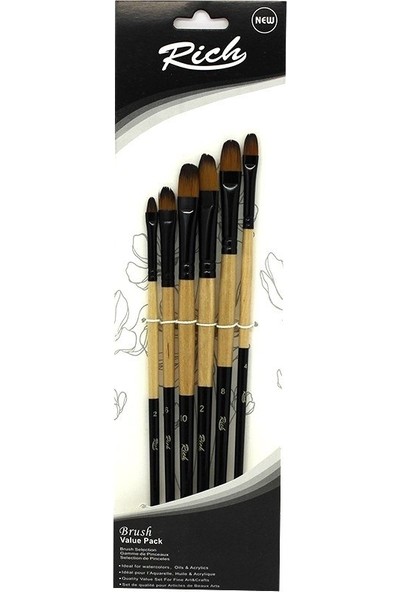 Rich Kedi Dili Fırça Seti 6'lı