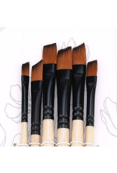 Rich Yan Kesik Fırça Seti 6'lı