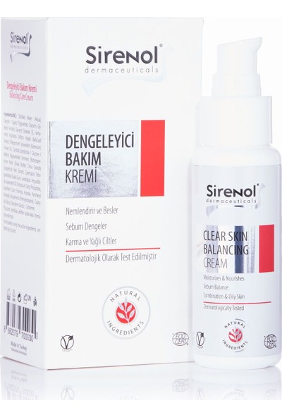 Sirenol Natural Dengeleyici Bakım Kremi