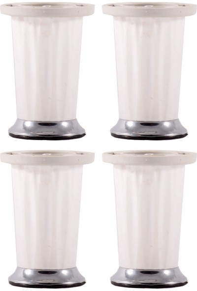 Adem Koç Plastik 10 cm A2 Plastik Dolap Raf Mobilya Ayağı Kirli Beyaz - Krom (4 Adet) Adem Koç Plastik 10 cm A2 Plastik Dolap Raf Mobilya Ayağı Kirli Beyaz - Krom (4 Adet)