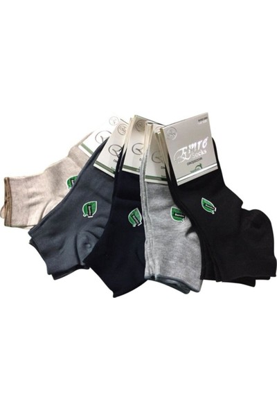 Emre 12 Çift Bambu Kısa Patik Erkek Çorap Emre