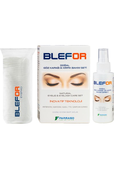 Blefor Doğal Göz Kapağı ve Kirpik Bakım Seti Blefor Doğal Göz Kapağı ve Kirpik Bakım Seti
