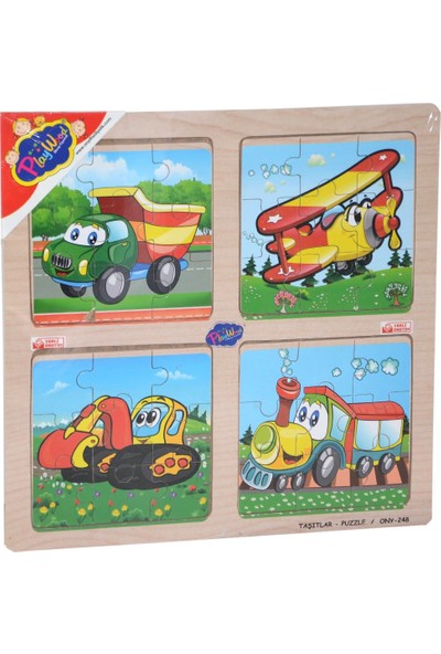 Play Wood 248/249/250/251 Ahşap Eğitici 4 Lü Puzzle Taşıtlar/benim Evim/bir Günüm/çift Play Wood 248/249/250/251 Ahşap Eğitici 4 Lü Puzzle Taşıtlar/benim Evim/bir Günüm/çift