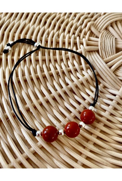 Elen Mücevher Jasper Taşı ve Gümüş Toplu Bileklik