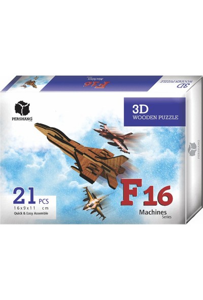 Pershang 2019012 F-16 3D Puzzle 21 Pcs Pershang 2019012 F-16 3D Puzzle 21 Pcs