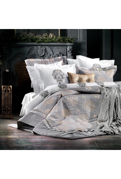 Zebra Casa Shine Gri Trikolu Çeyiz Seti